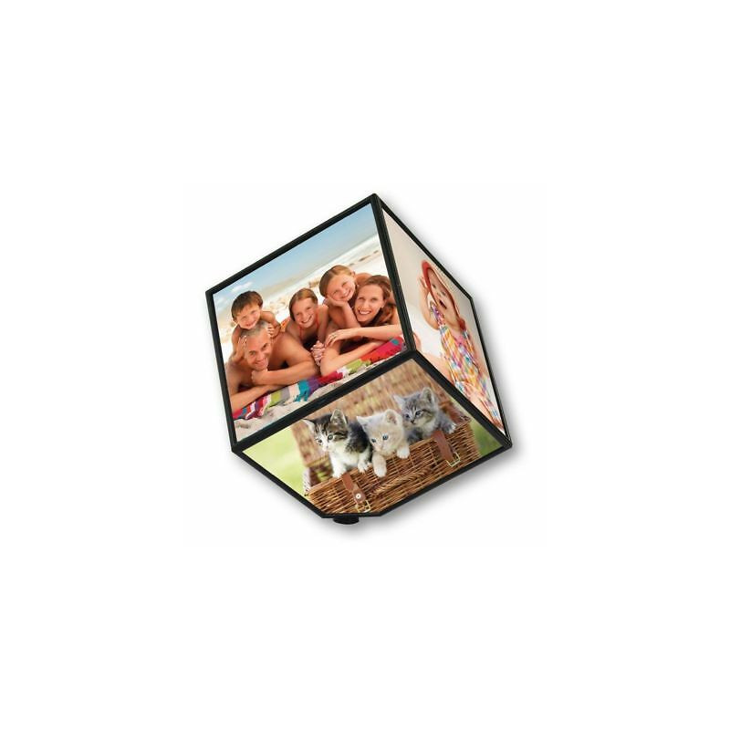 Cub foto Rotativ Automatic 10x10 cm Culoare Alb Dimensiune 10x10x10 cm